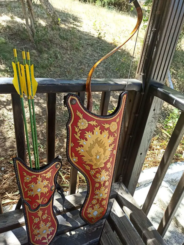 Quality Leather Quiver Set - Traditional Ottoman Style - Archery Historian