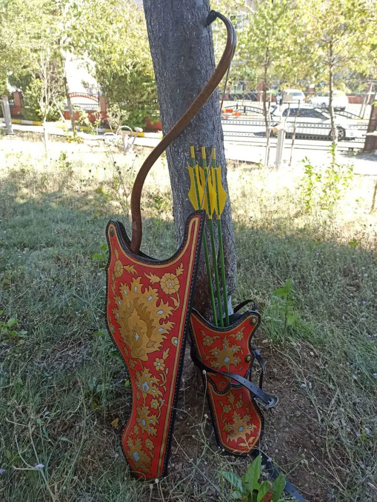 Quality Leather Quiver Set - Traditional Ottoman Style - Archery Historian