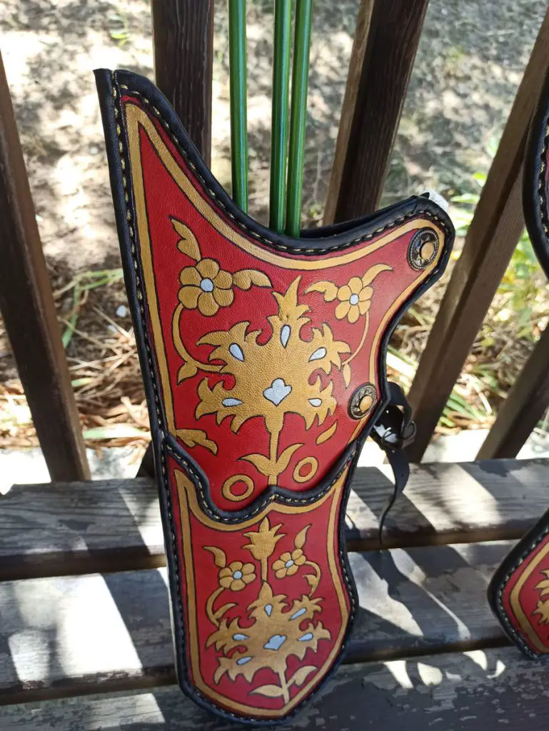 Quality Leather Quiver Set - Traditional Ottoman Style - Archery Historian